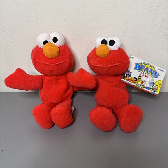 Sesame Street | Toys | 997 Sesame Street Elmo Bean Bag Plush Tyco ...